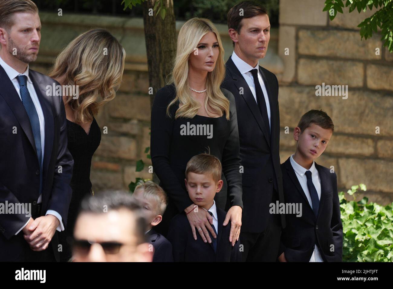 Trump Family At Ivana Trump`s Funeral at St. Vincent Ferrer Catholic ...