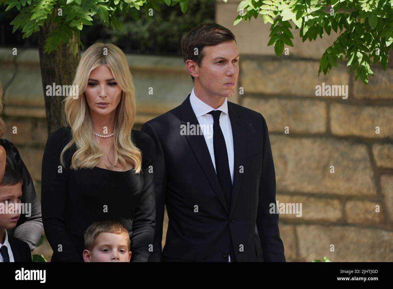 Trump Family At Ivana Trump`s Funeral at St. Vincent Ferrer Catholic ...