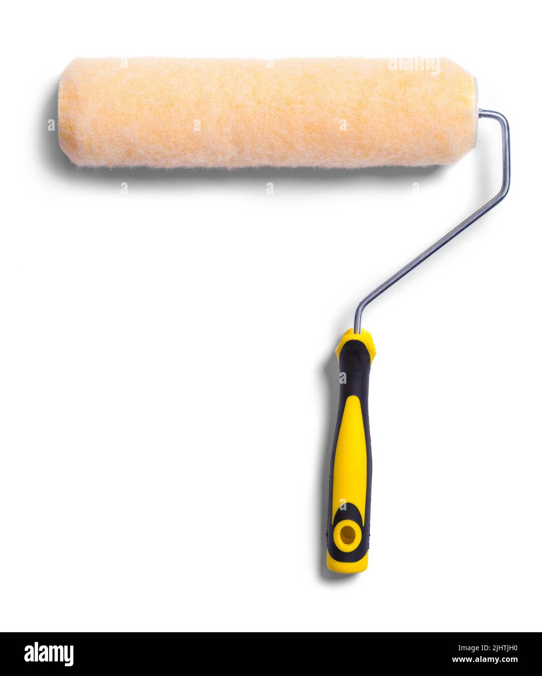 New Clean Paint Roller Cut Out on White Stock Photo - Alamy