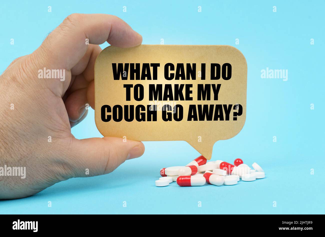 What can i do to make my cough go away hi-res stock photography and ...