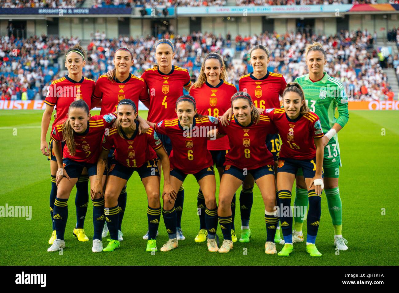 England v spain women line up hi-res stock photography and images - Alamy