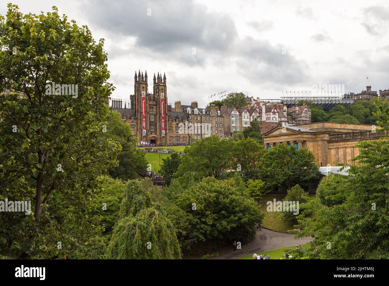 Edinburgh, Scotland - 11 August - Assembly Hall located between ...