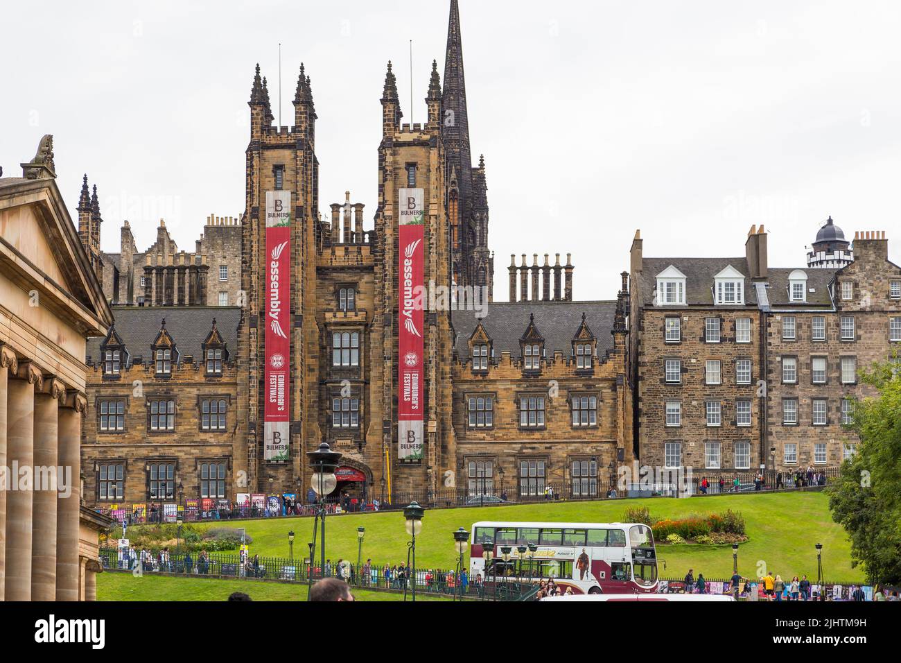 Edinburgh, Scotland - 11 August - Assembly Hall located between ...