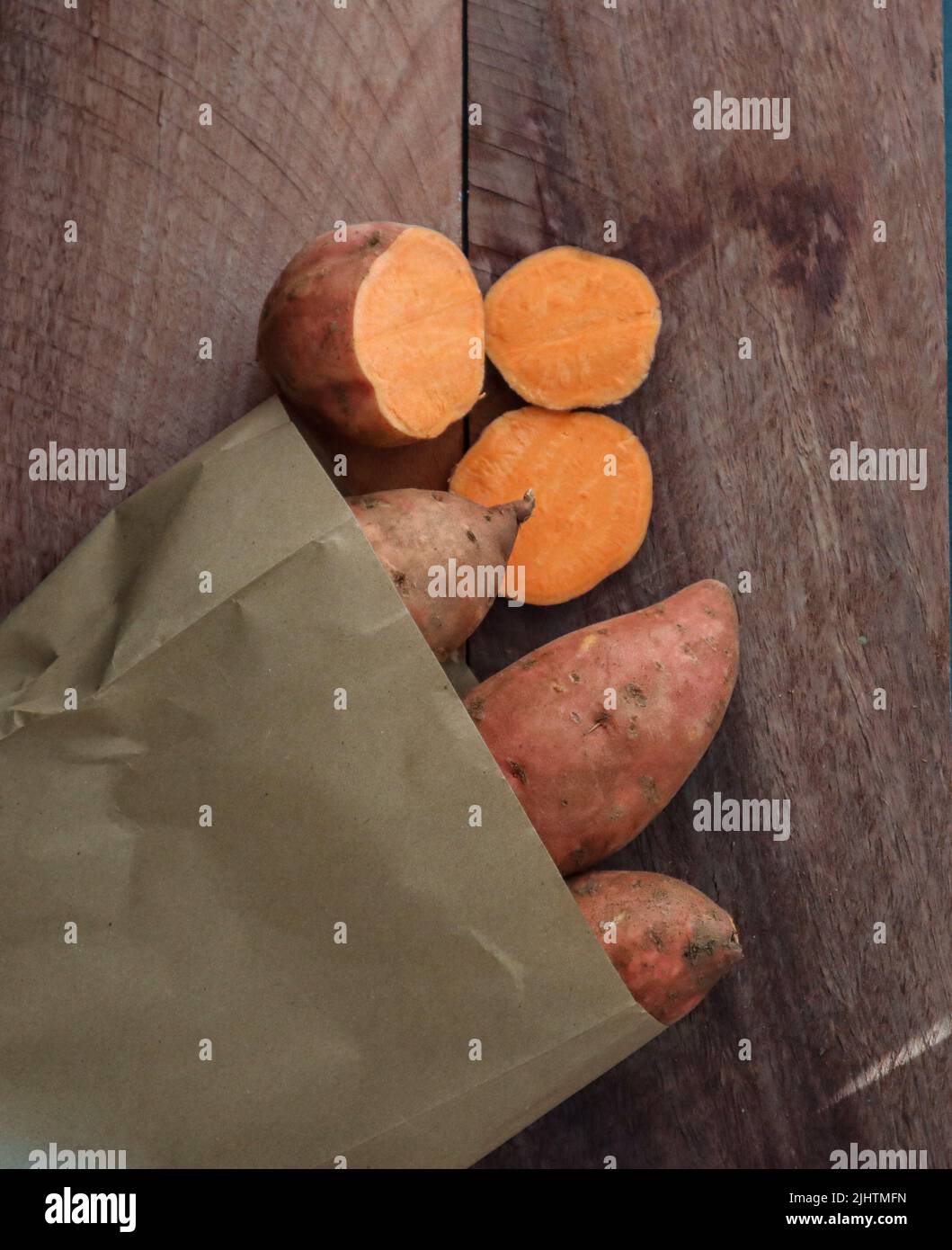 sweet potatoes. Orange sweet potatoes Stock Photo - Alamy