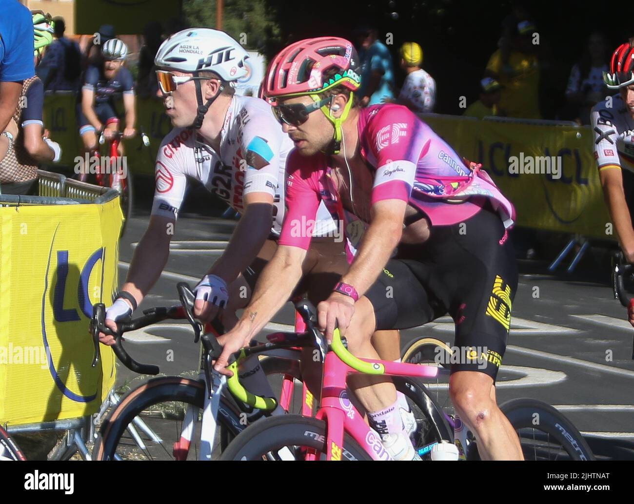DOULL Owain of EF Education-EasyPost and DEWULF Stan of AG2R Citroën ...