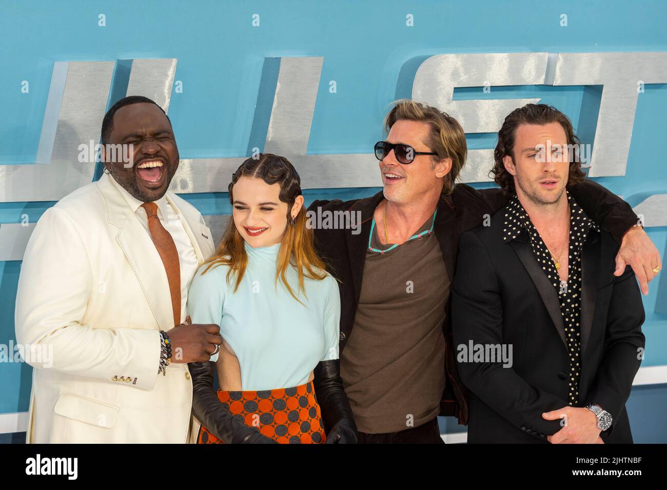 London, UK. 20 July 2022. Cast members (L to R) Brian Tyree Henry, Joey ...