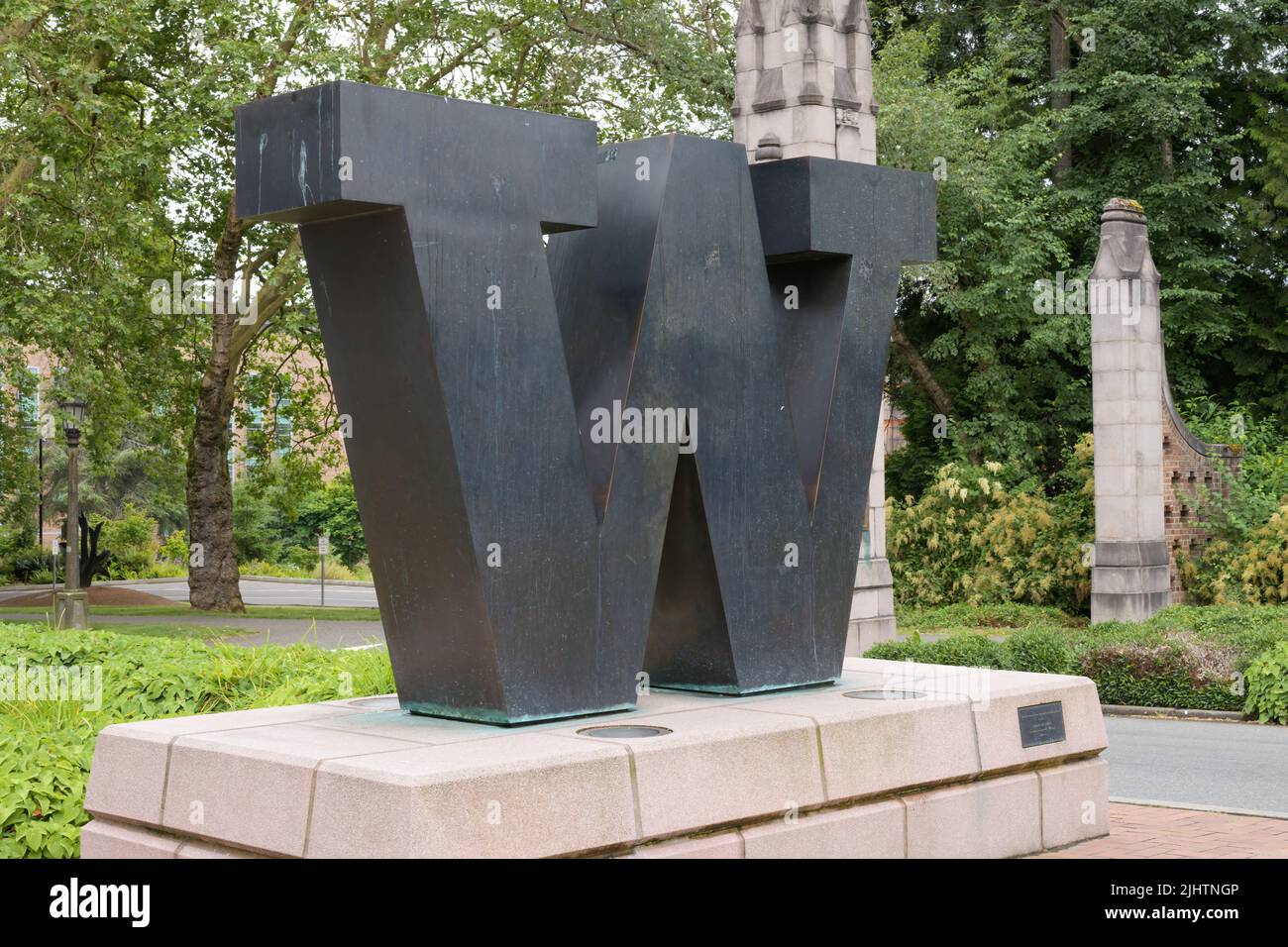 Seattle - July 17, 2022; Iconic large block letter W at the north ...