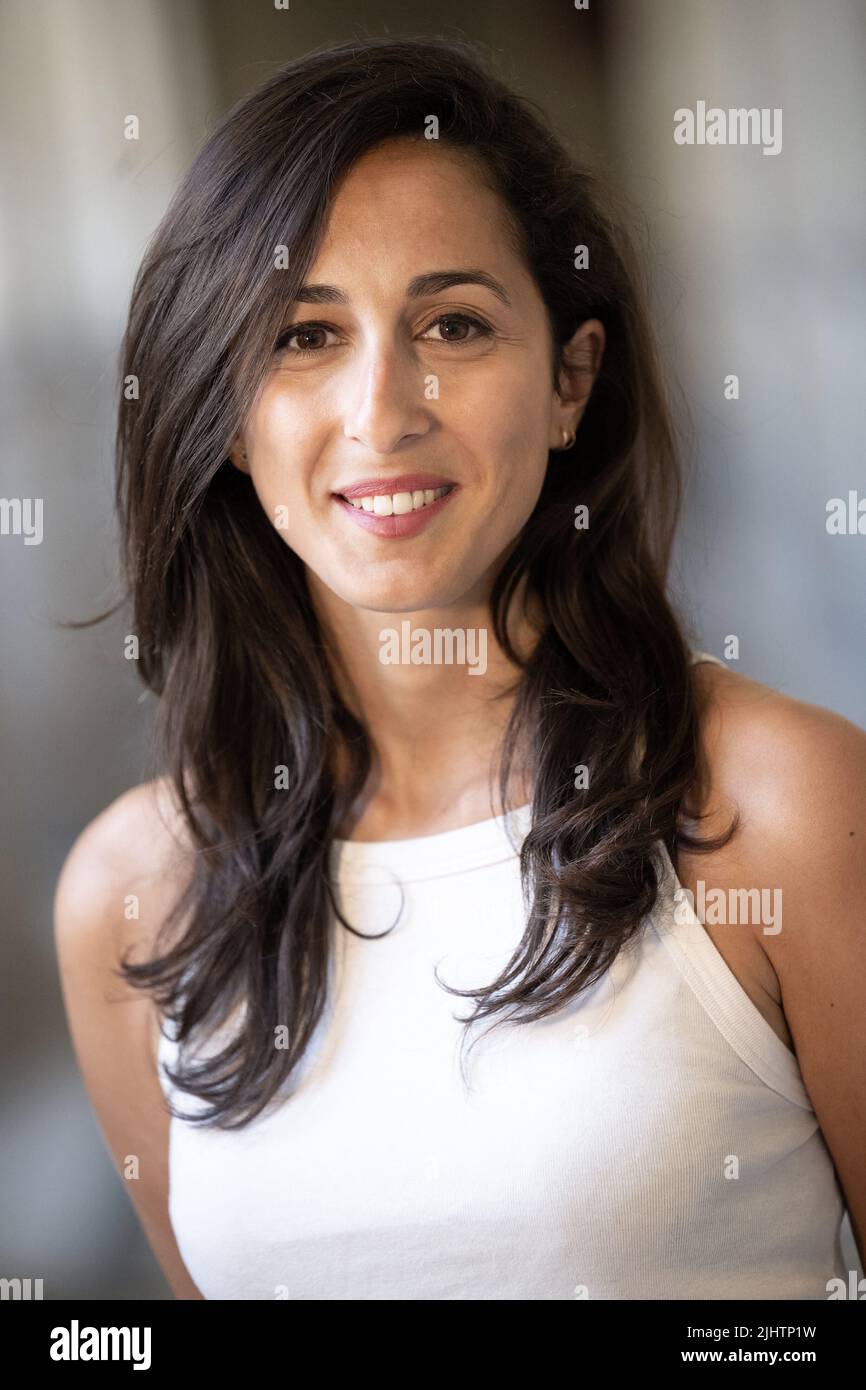 Lawyer Olivia Ronen poses at courthouse, on July 13, 2022 in Paris ...