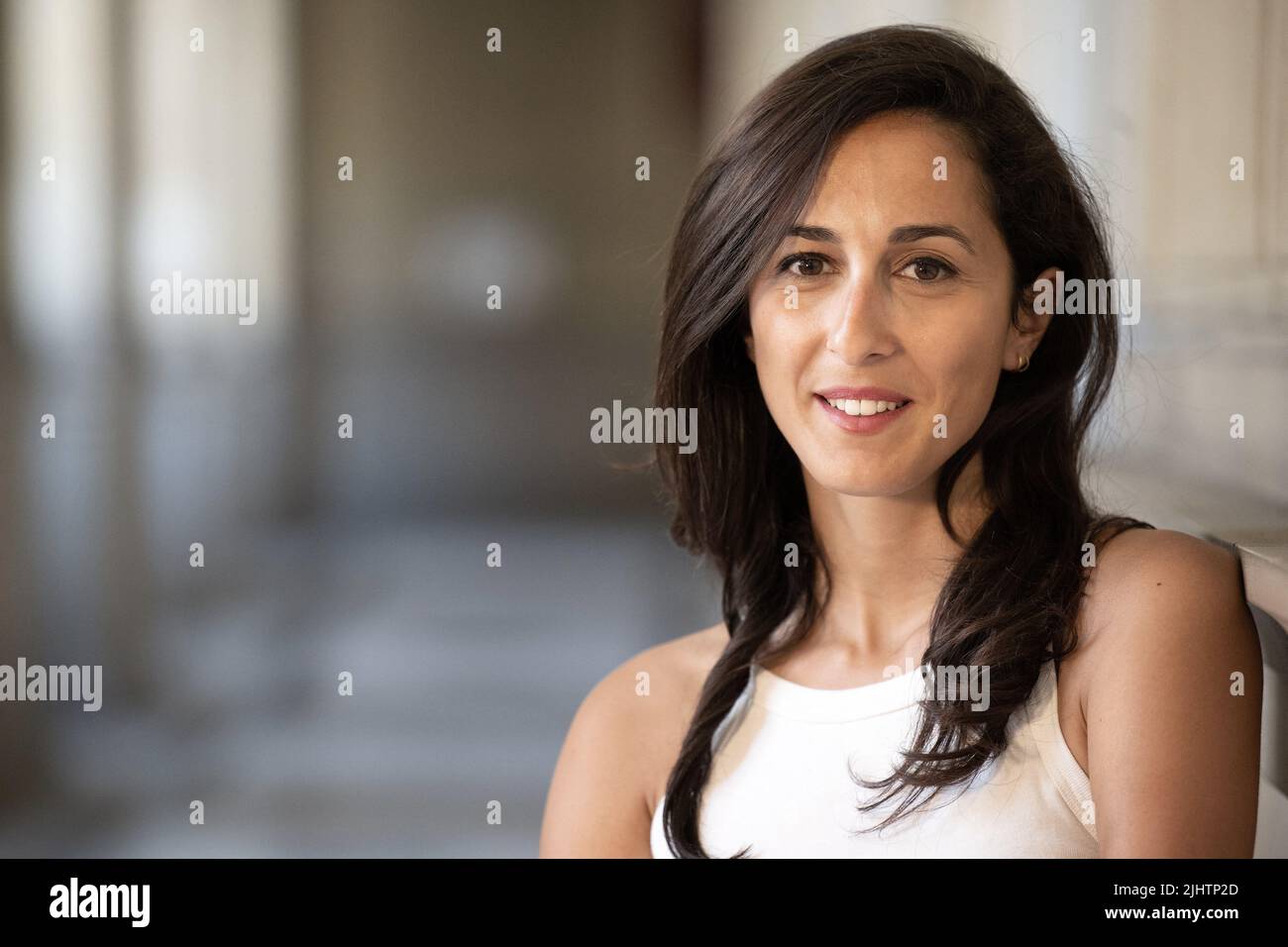 Lawyer Olivia Ronen poses at courthouse, on July 13, 2022 in Paris, France. Photo by David ...