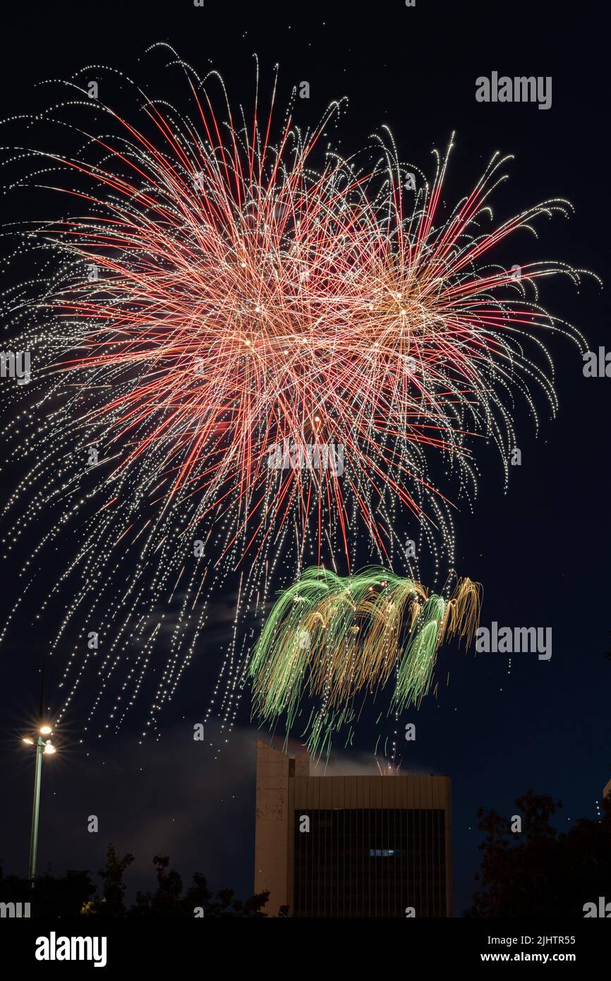 Fireworks display fired hi-res stock photography and images - Alamy