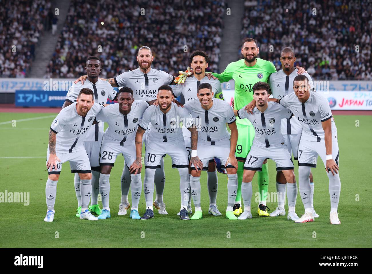 Tokyo, Japan. 20th July, 2022. Paris Saint-Germain team group line-up ...