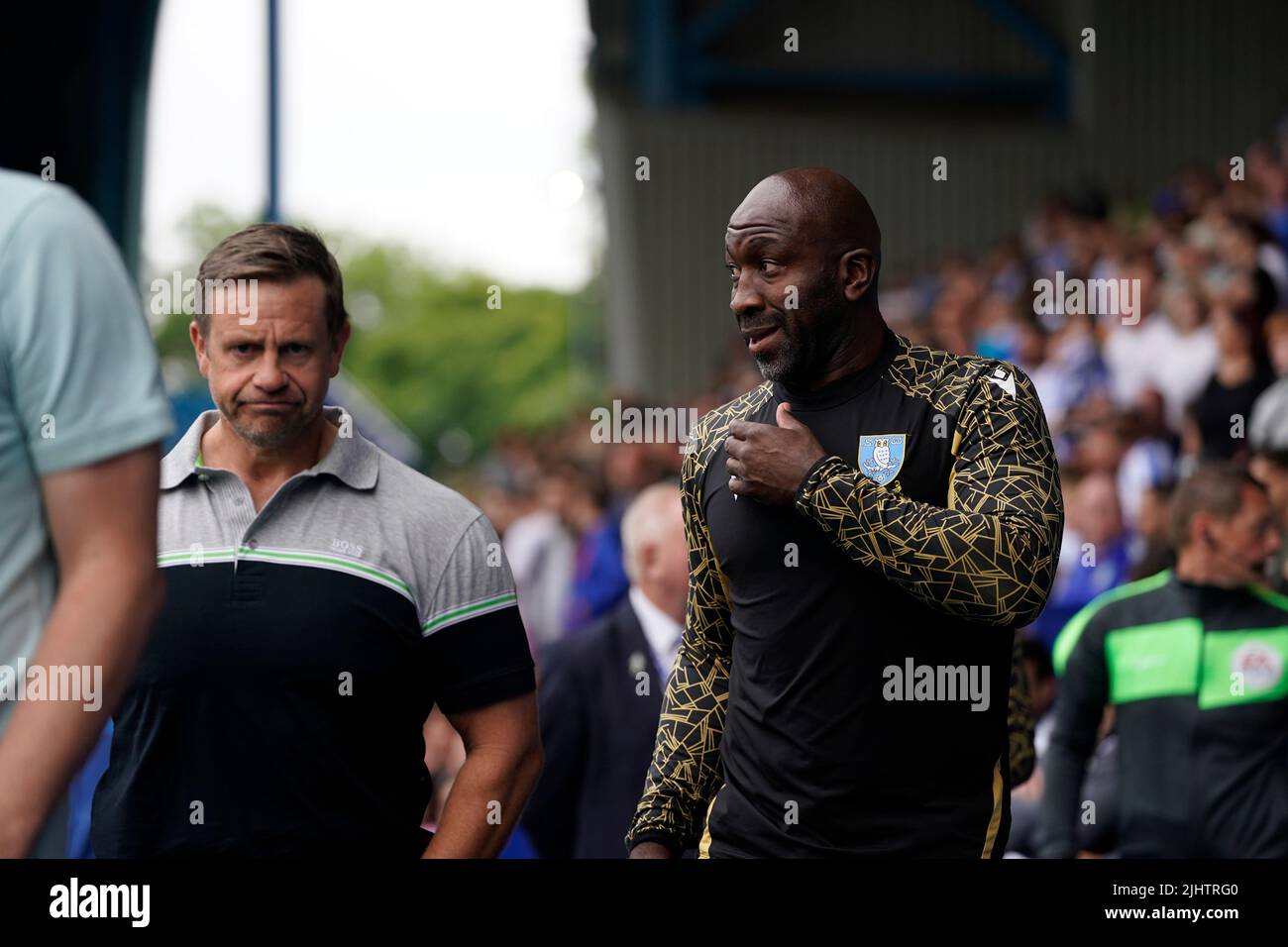 Darren Moore manager of Sheffield Wednesday before the game Stock Photo ...
