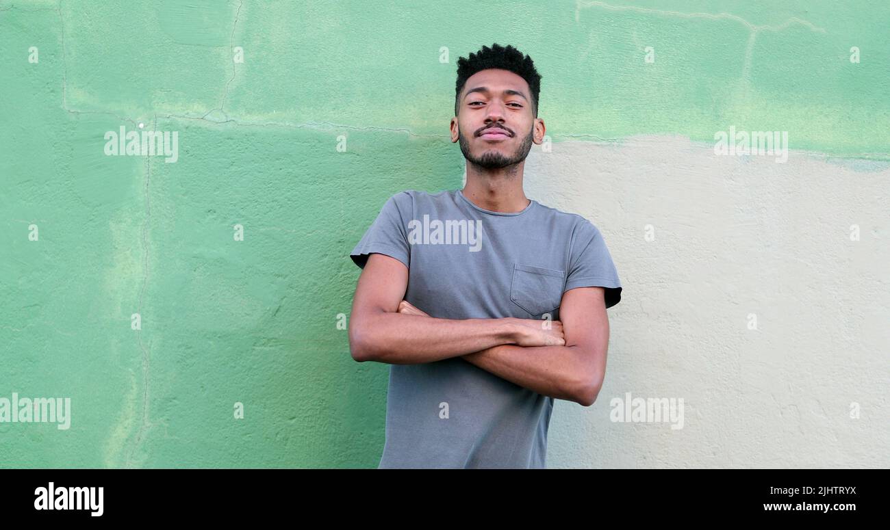 One pensive brazilian man standing hi-res stock photography and images ...