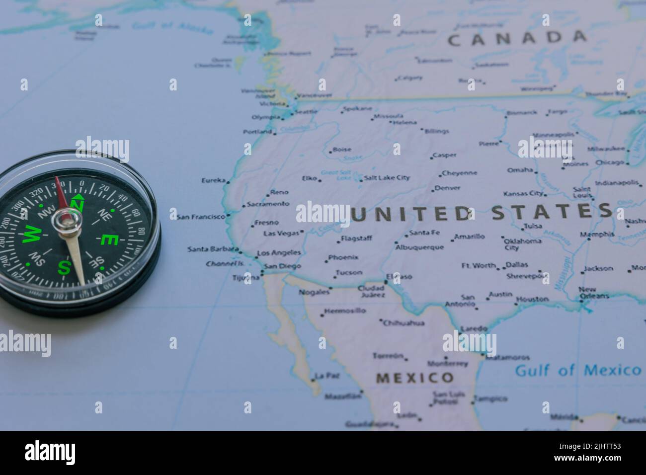 Us west coast map hi-res stock photography and images - Alamy