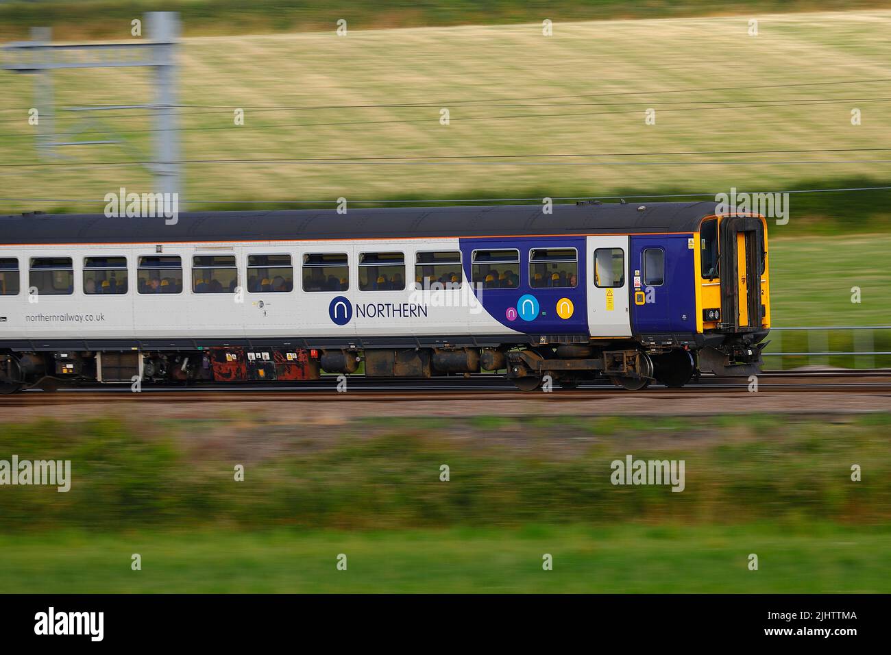 A British Rail Class 158 seen here passing through Colton Junction near ...