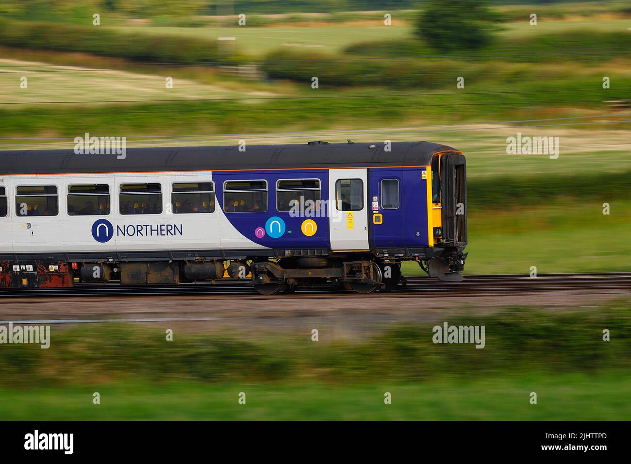 A British Rail Class 158 seen here passing through Colton Junction near ...