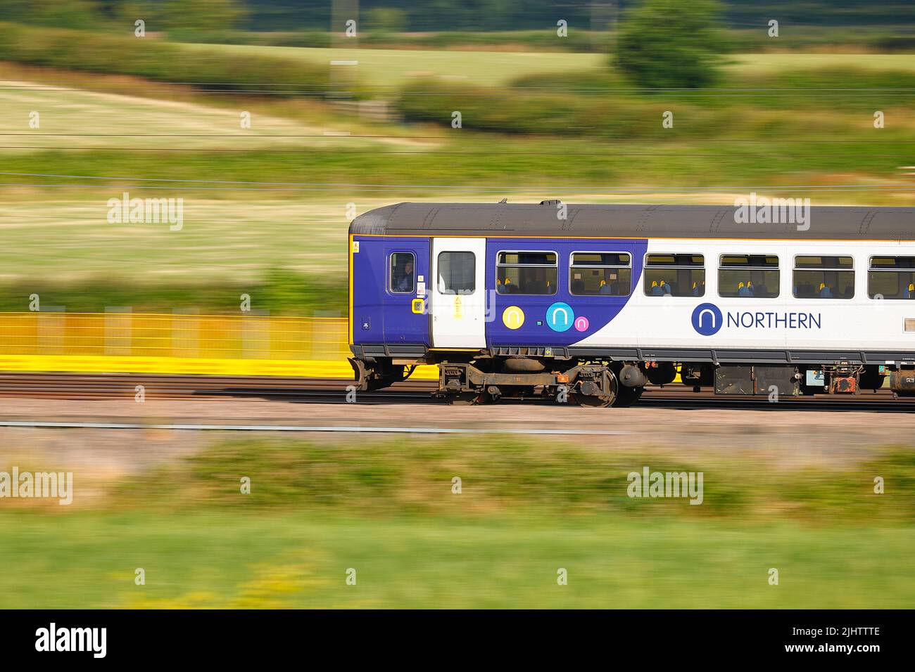 A British Rail Class 158 seen here passing through Colton Junction near ...