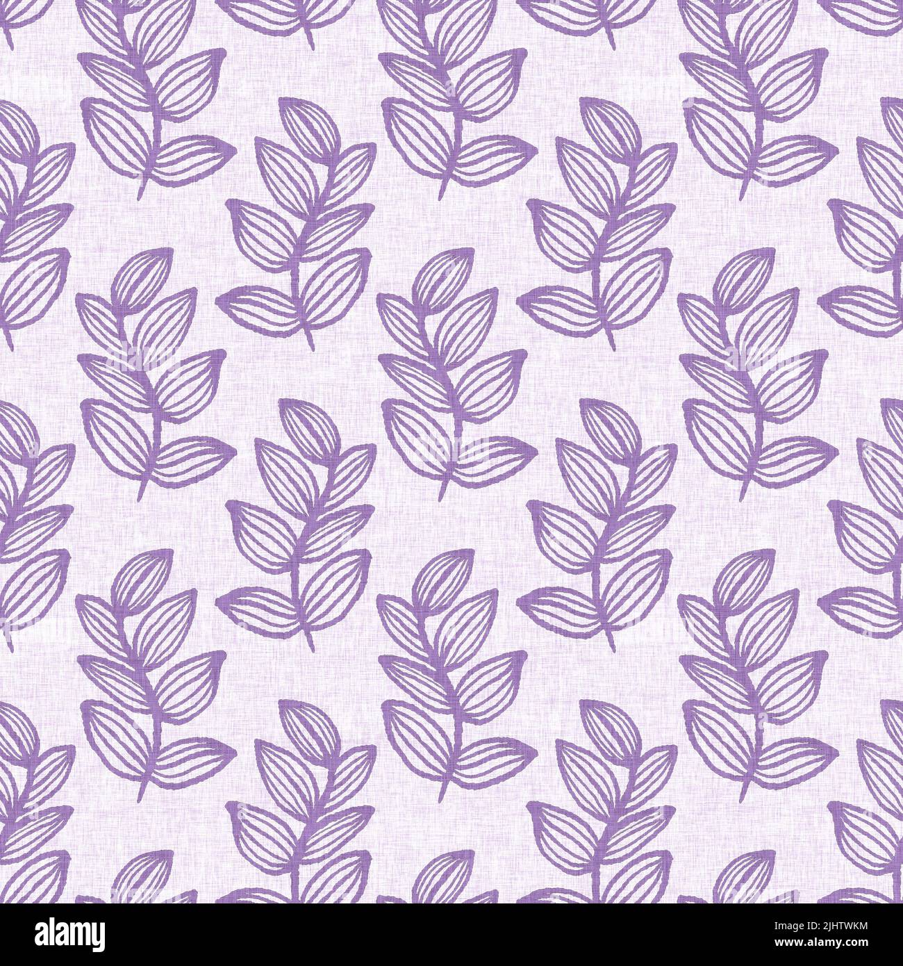 Gender neutral purple botanical foliage seamless raster background ...