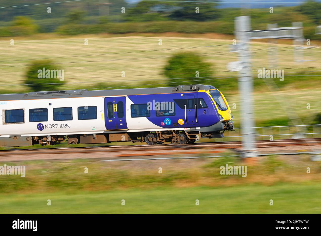 A British Rail Class 185 seen here passing through Colton Junction near ...