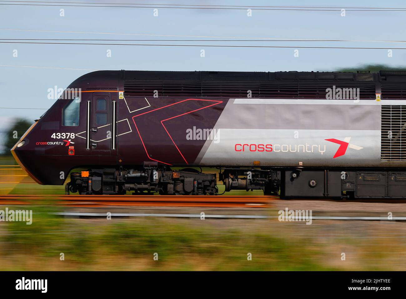 A fast moving British Rail Class 43 378 seen here at Colton Junction ...