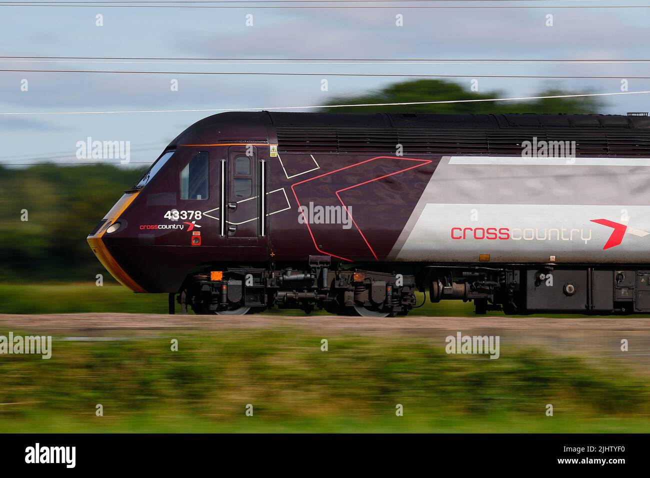 A fast moving British Rail Class 43 378 seen here at Colton Junction ...