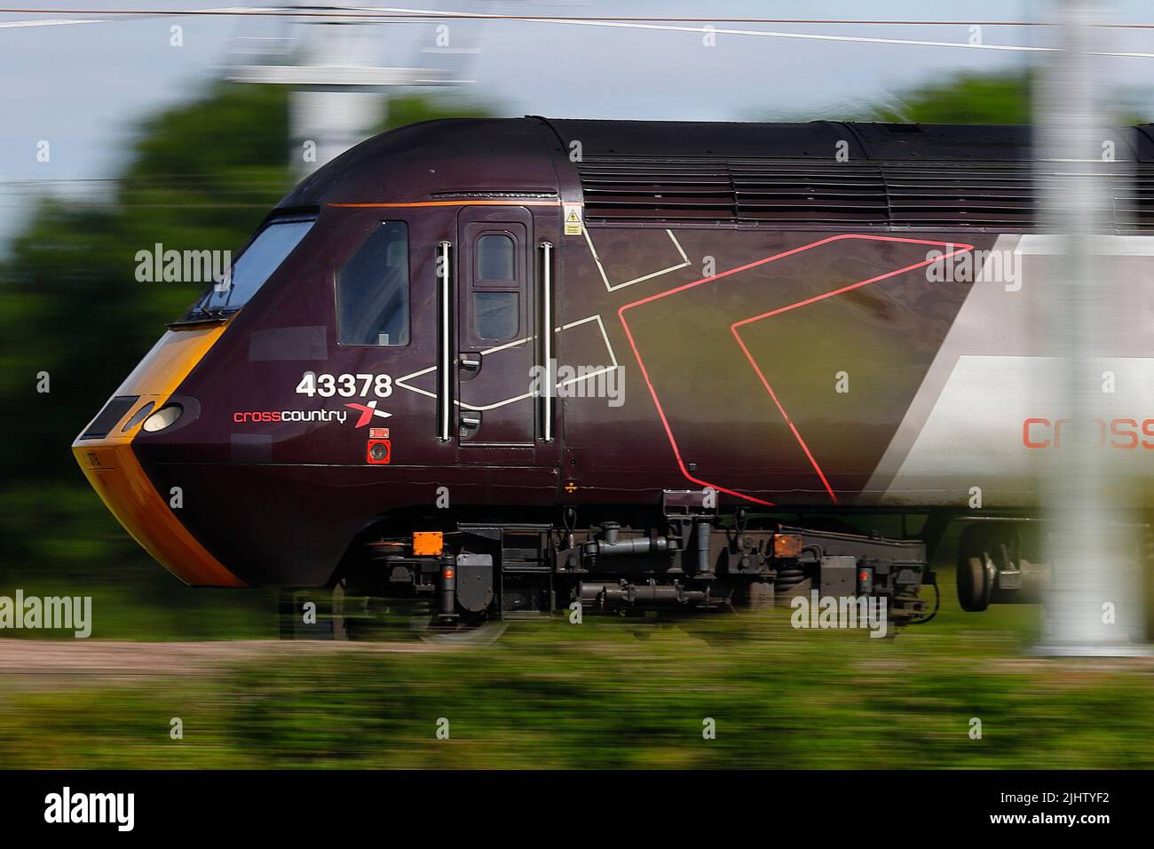 A fast moving British Rail Class 43 378 seen here at Colton Junction ...