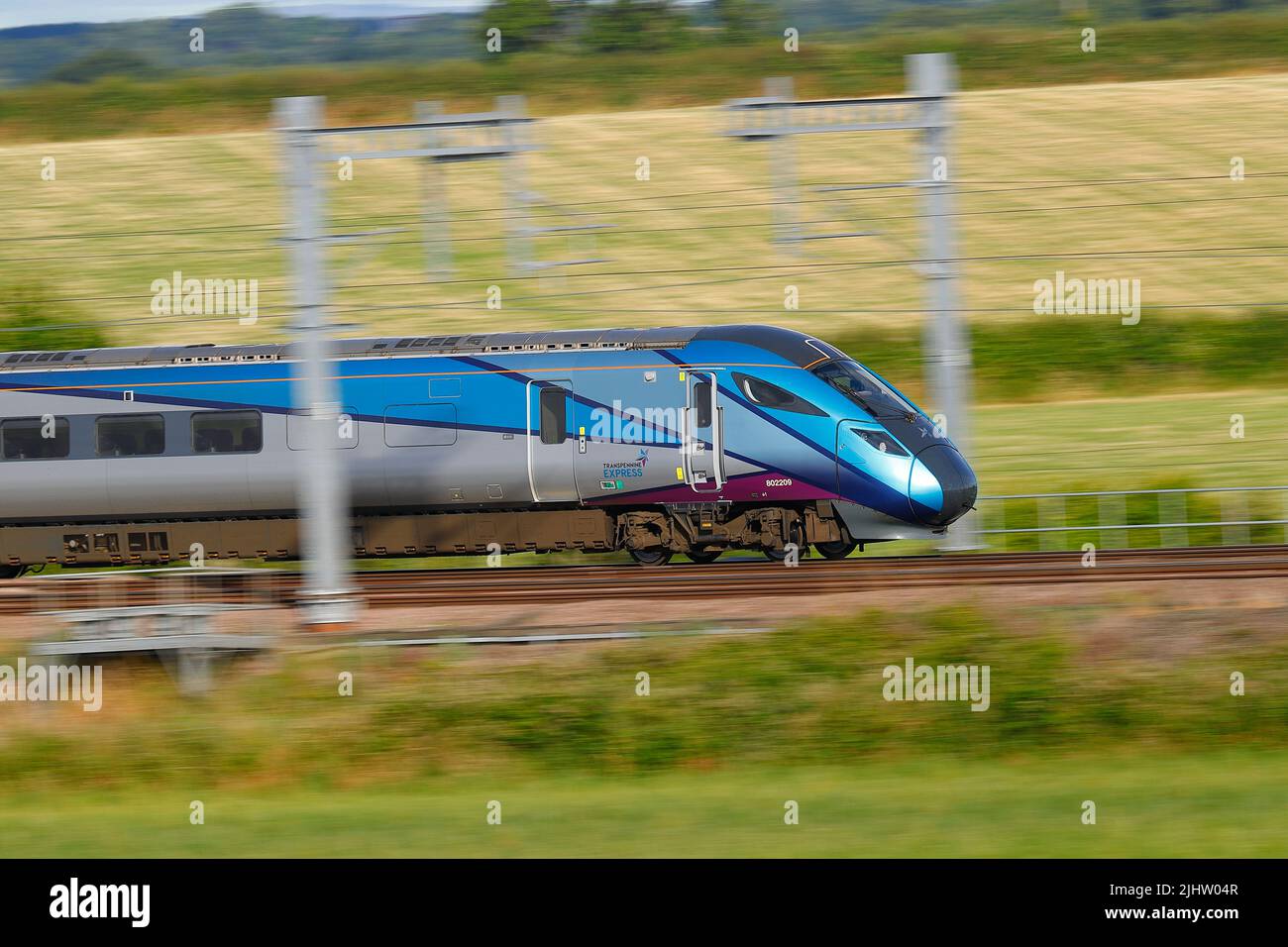 A high speed British Rail Class 802 209 operated by Transpennine ...