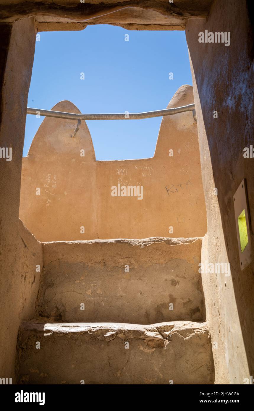 The top steps of the main tower within the ancient Ribat of Sousse in ...