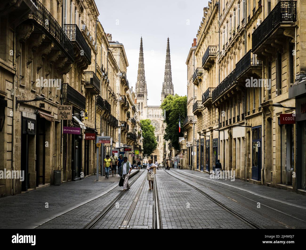 City Center scene, Bordeaux, France Stock Photo - Alamy