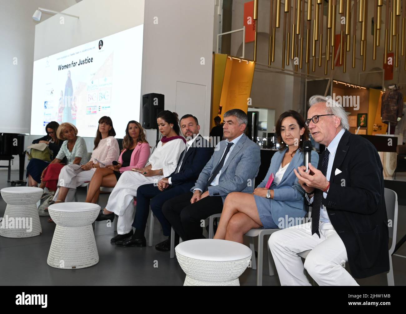 Milan, Italy Women for Justice exhibition organized by Claudia Conte in ...
