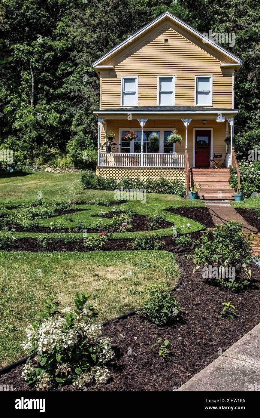 Historic J. H. McCourt house built in 1872; a Greek Revival style of ...
