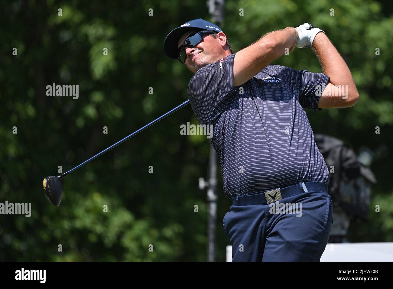 BLAINE, MN - JULY 20: Brian Stuard takes his tee shot on the 11th hole ...