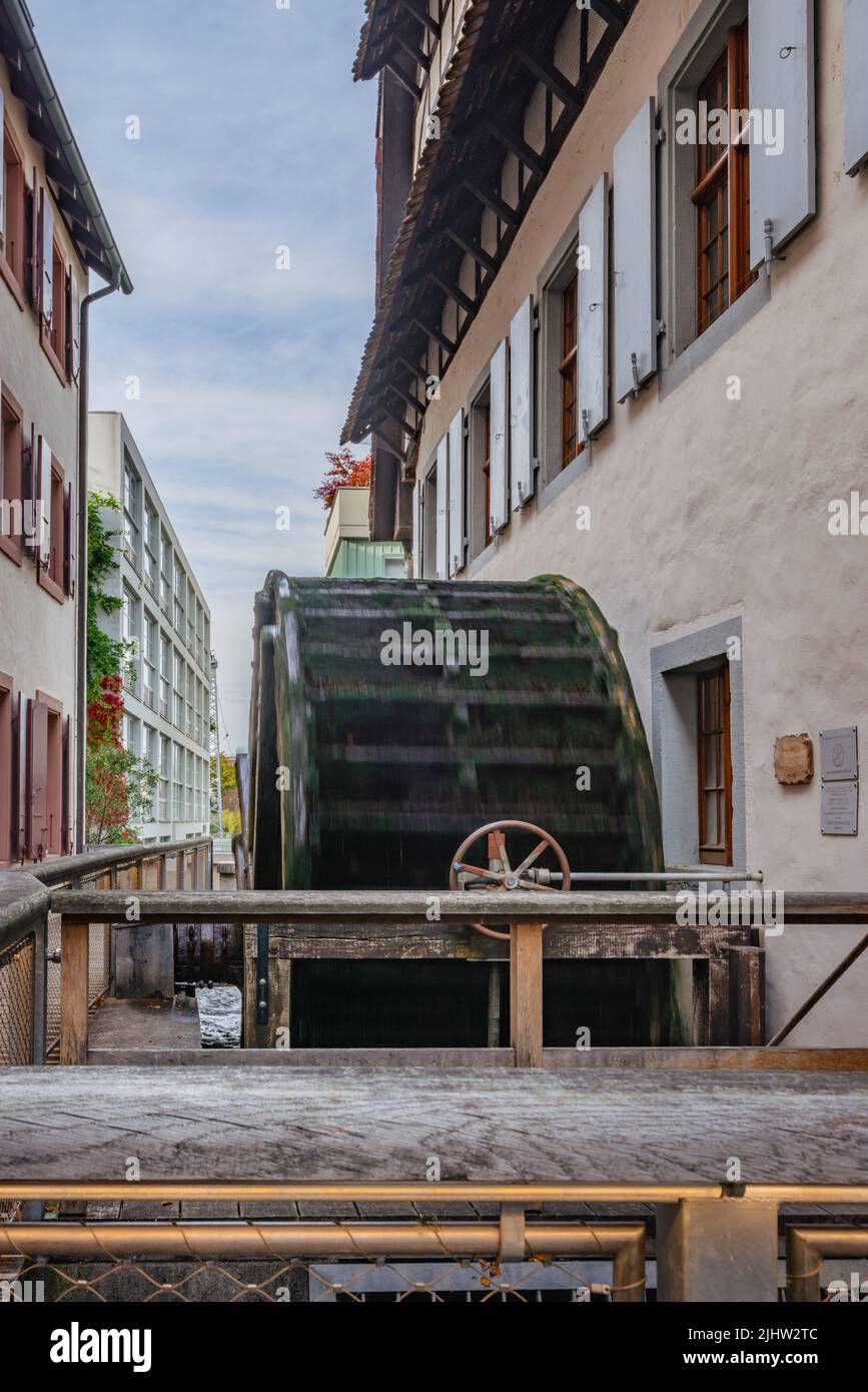 Water wheel old paper mill hi-res stock photography and images - Alamy