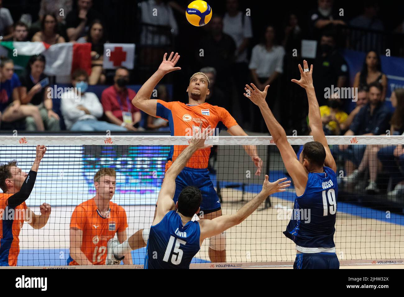 Pipe of Fabian Plak - (NED) during the Volleyball Intenationals ...