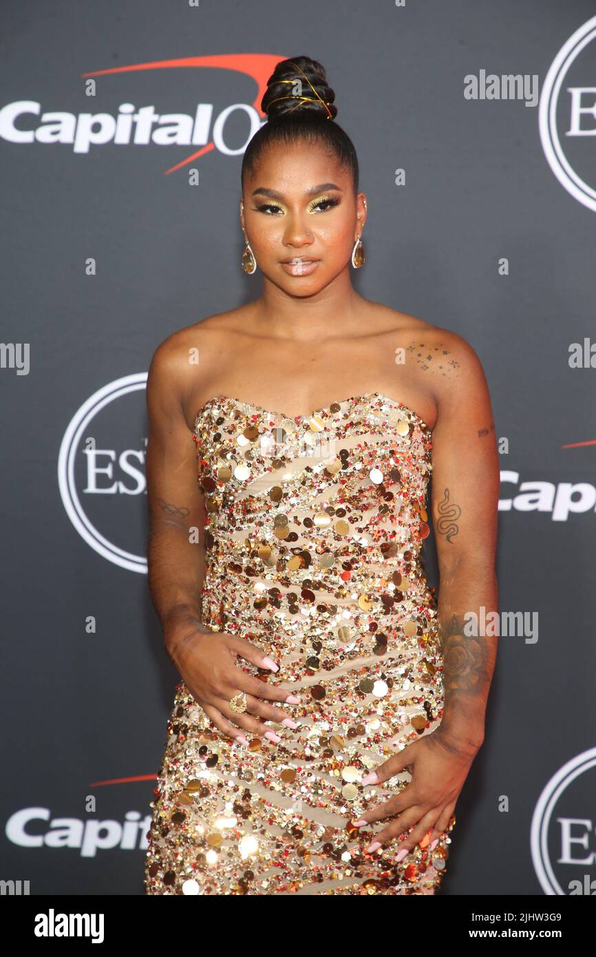 Hollywood, Ca. 20th July, 2022. Jordan Chiles at the 2022 ESPYS at the ...