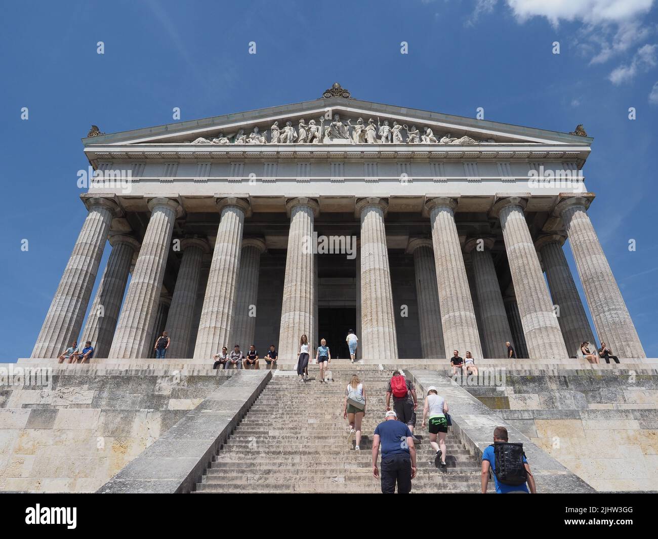 DONAUSTAUF, GERMANY - CIRCA JUNE 2022: Walhalla hall of fame temple ...