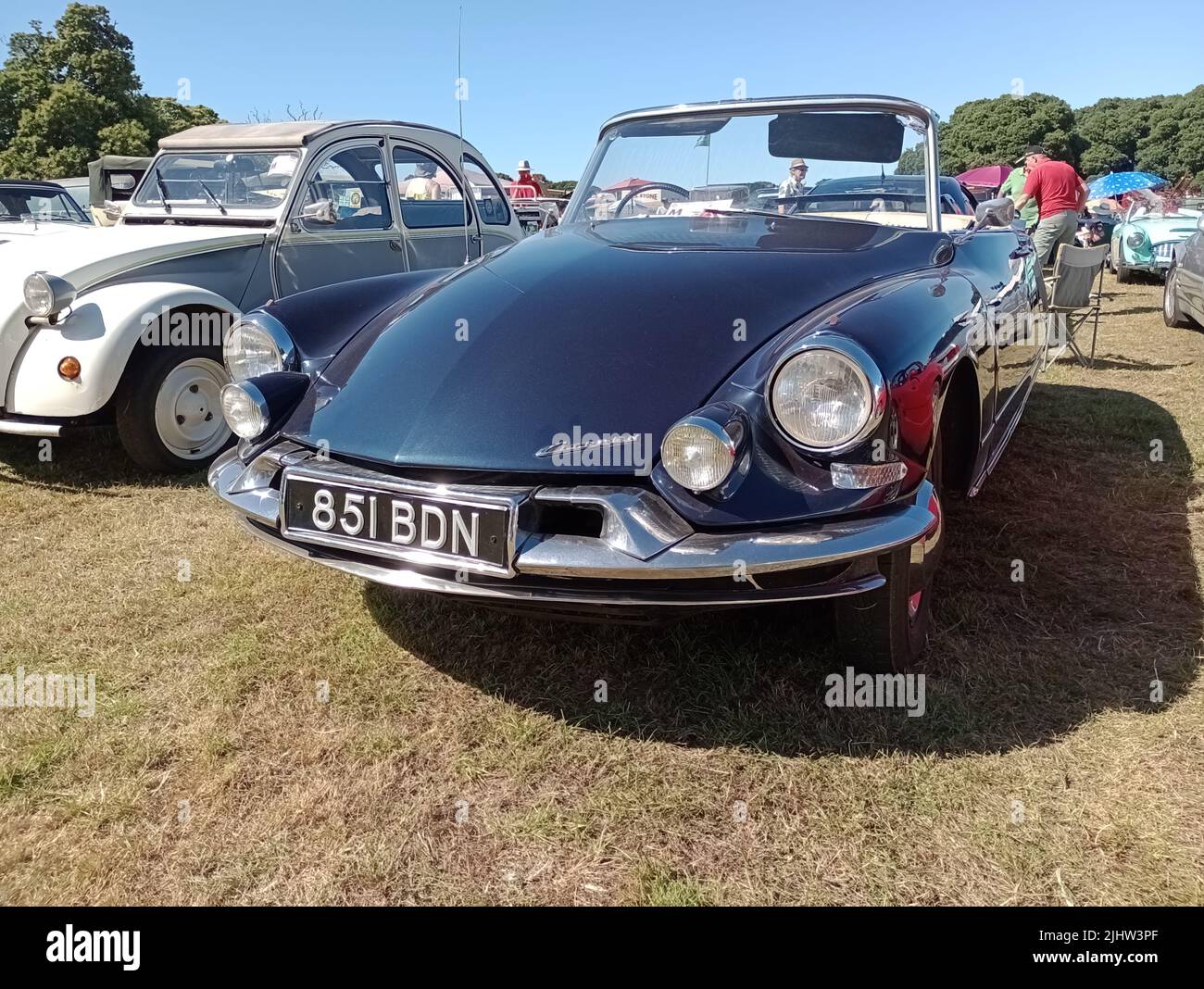 A 1962 Citroen ID19 Decapotable parked on display at the 47th Historic ...