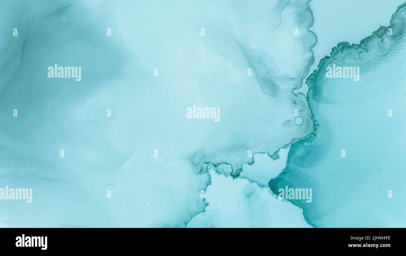 Pastel Fluid Liquid. Blue Ocean Gradient Stock Photo - Alamy