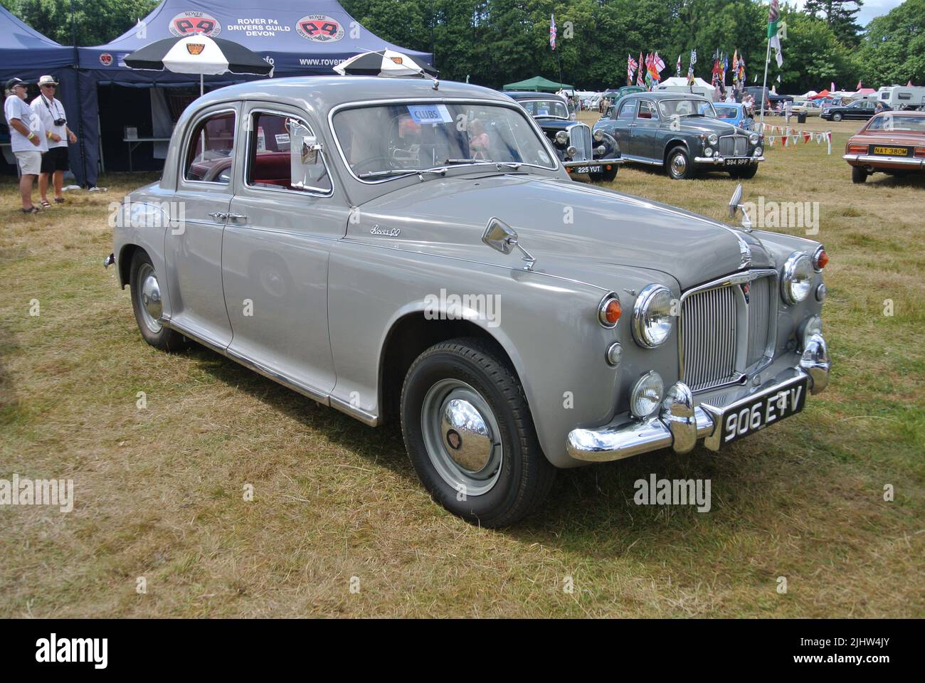 A 1959 Rover 90 parked on display at the 47th Historic Vehicle ...