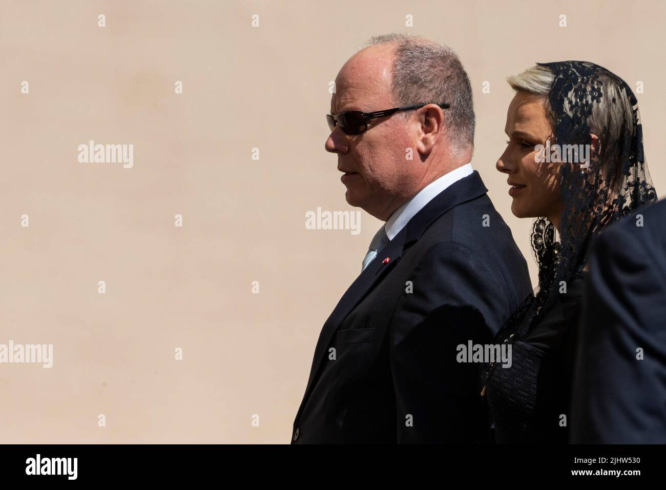 Vatican, Vatican. 20th July, 2022. Prince Albert II and Princess ...