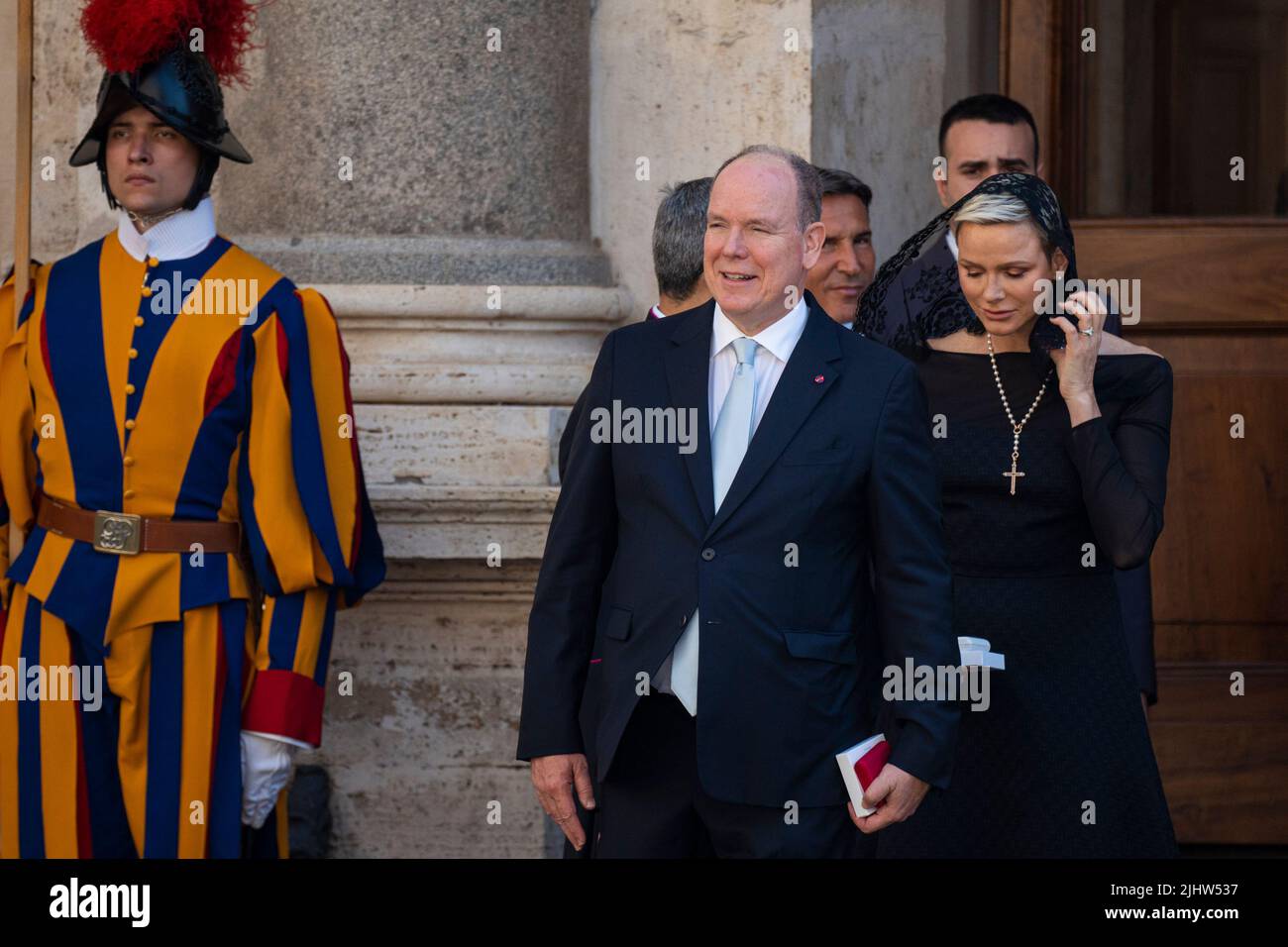 Vatican, Vatican. 20th July, 2022. Prince Albert II and Princess ...