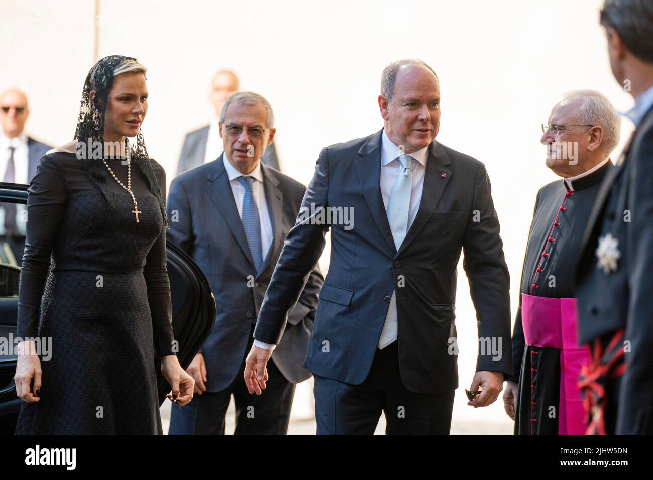 Vatican, Vatican. 20th July, 2022. Prince Albert II and Princess ...