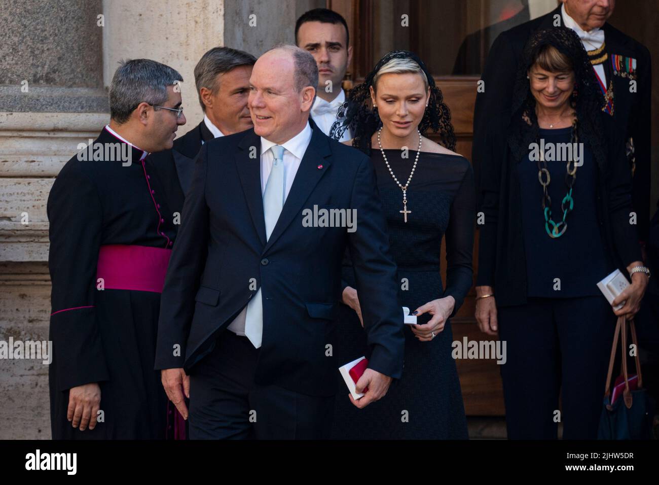 Vatican, Vatican. 20th July, 2022. Prince Albert II and Princess ...