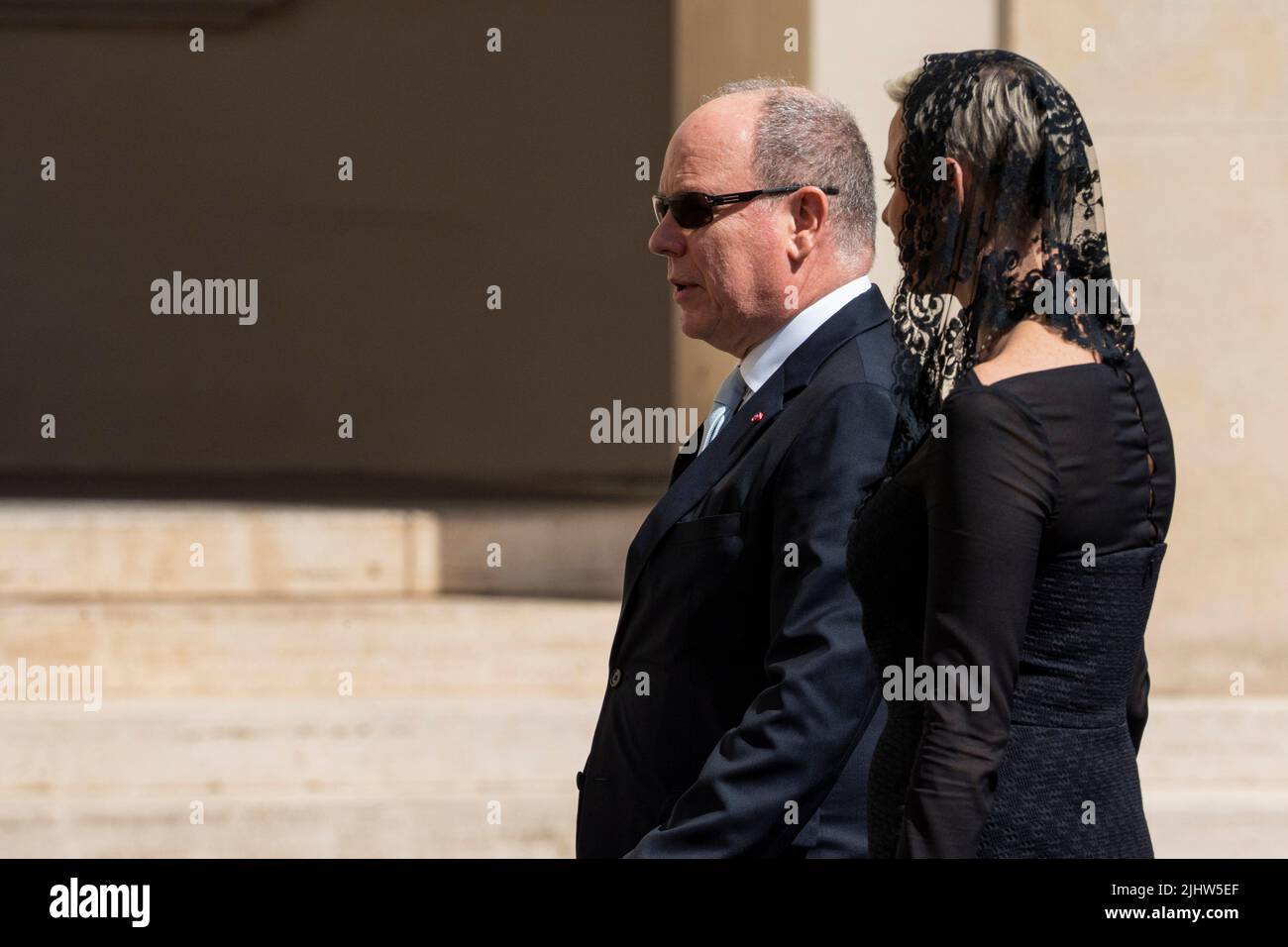 Vatican, Vatican. 20th July, 2022. Prince Albert II and Princess ...