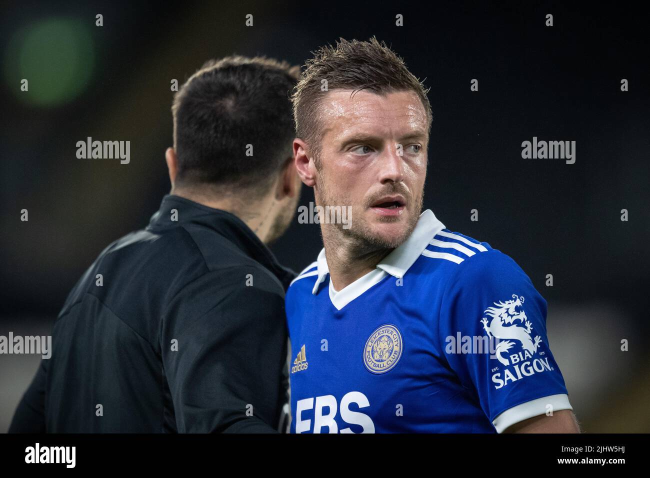 Jamie Vardy #9 of Leicester City after the game Stock Photo - Alamy
