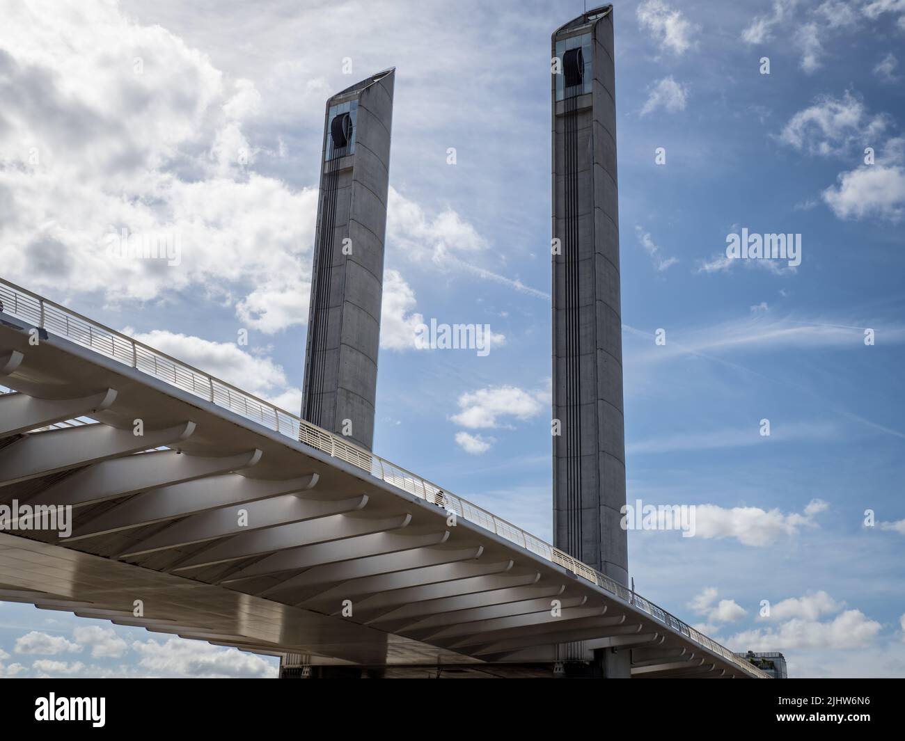 Details of Pont Jacques Chaban Delmas, Bordeaux, France Stock Photo - Alamy