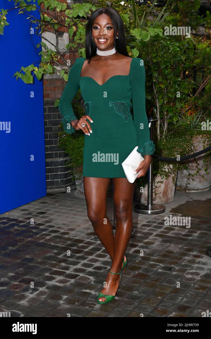 British Vogue X Self-Portrait Summer Party -PICTURED: AJ Odudu ...