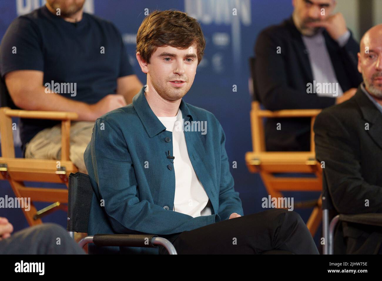 British actor Freddie Highmore during the photocall for the film 'Way ...