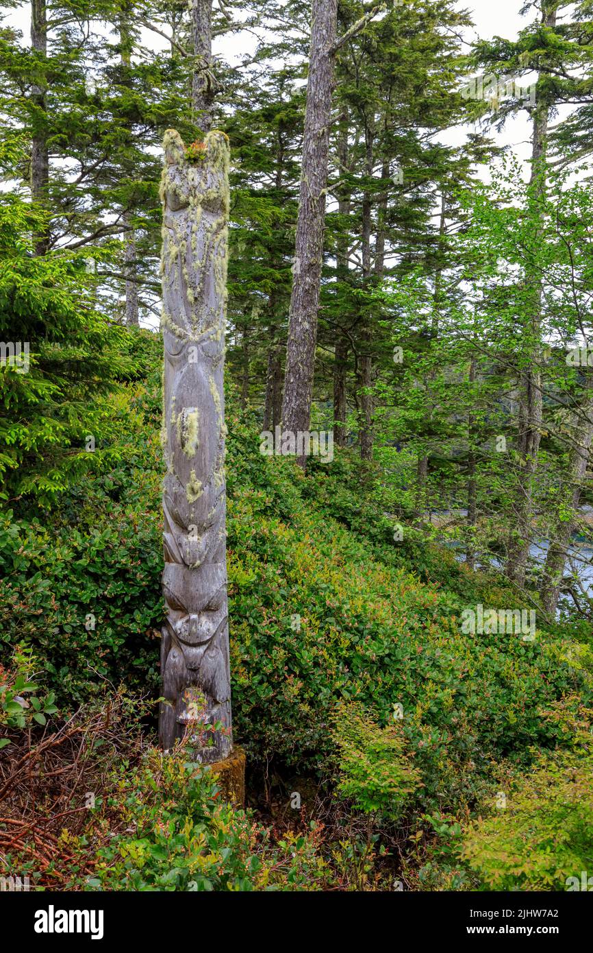 Haida totem poles are monumental carvings, a type of Northwest Coast ...