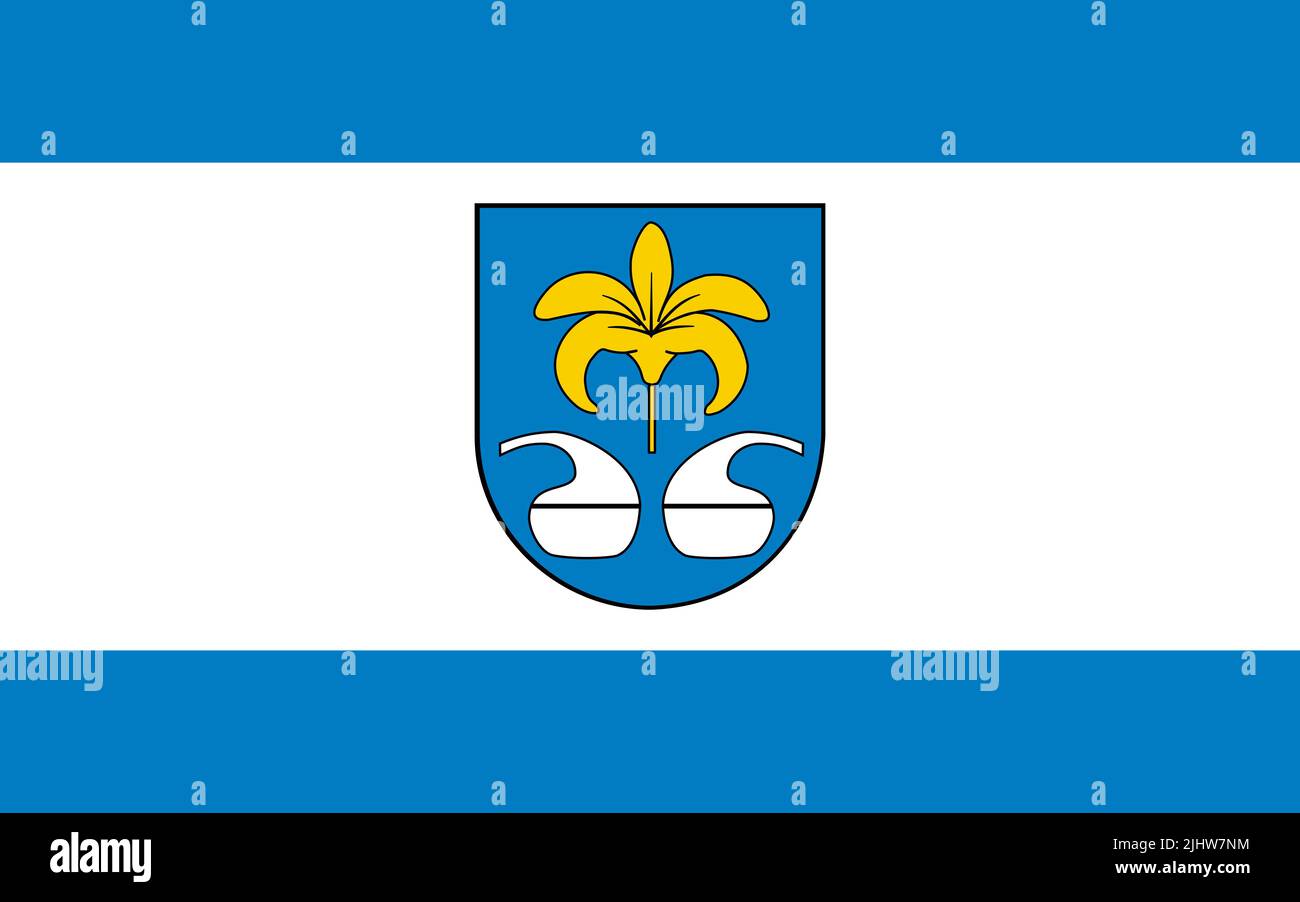 Top view of flag Nowa Sarzyna, Poland. Polish city. travel and patriot ...